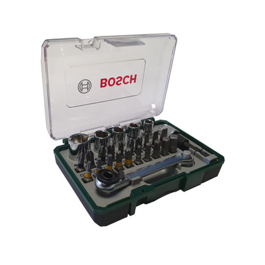 Bosch 27pc Mini Ratchet & Screwdriver Set 2607017160 - TW Wholesale Ltd