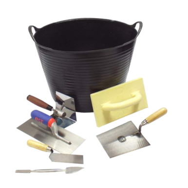 7pc Plasterer Starter Tool Kit - Apprentice Plastering Tool Set - TW ...
