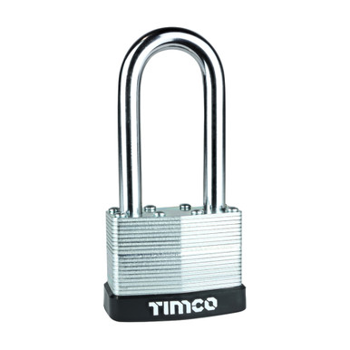 Timco Long Shackle Laminated Padlock 50mm - TW Wholesale Ltd