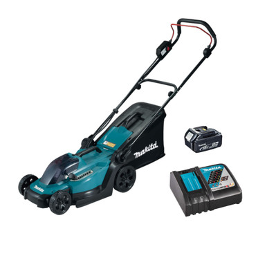 Makita DLM330RT 18V LXT BRUSHLESS Lawn Mower with 33cm Plastic Cutting ...