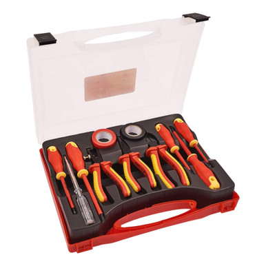 Amtech 11pc Electricians Insulated Tool Screwdrivers Pliers Tape Wire ...