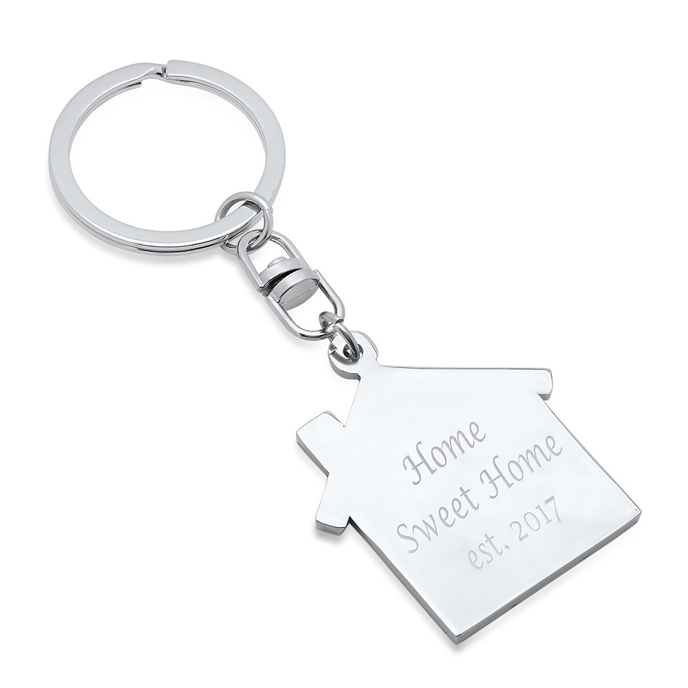 Personalized Quality Metal Home Keychain