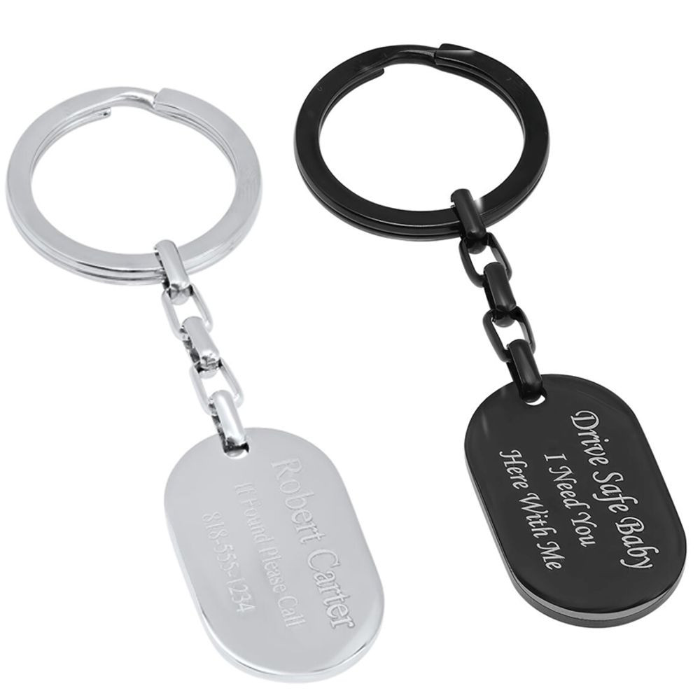 Personalized Quality Stainless Steel Shiny Keychain