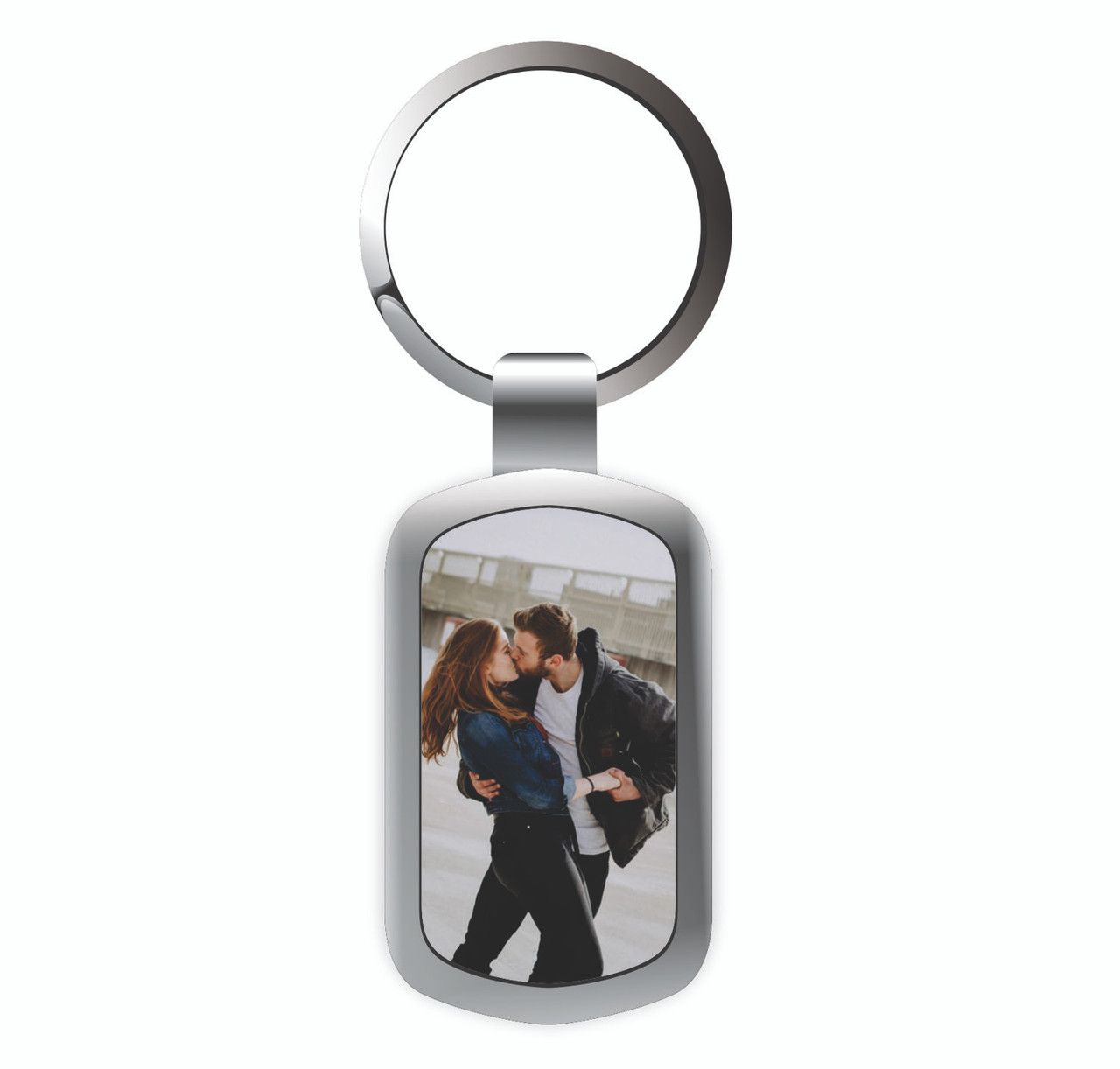 Personalized Quality Rectangle Photo Keychain