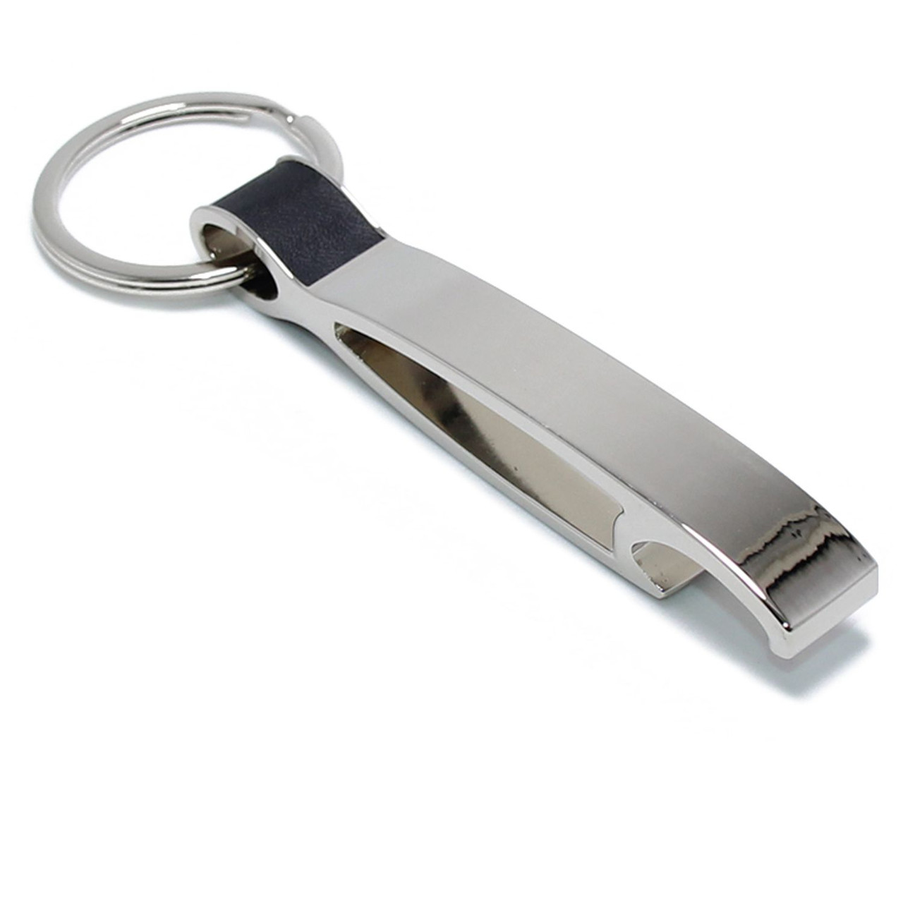 Personalized Quality Metal and Leather Bottle Opener Keychain ...