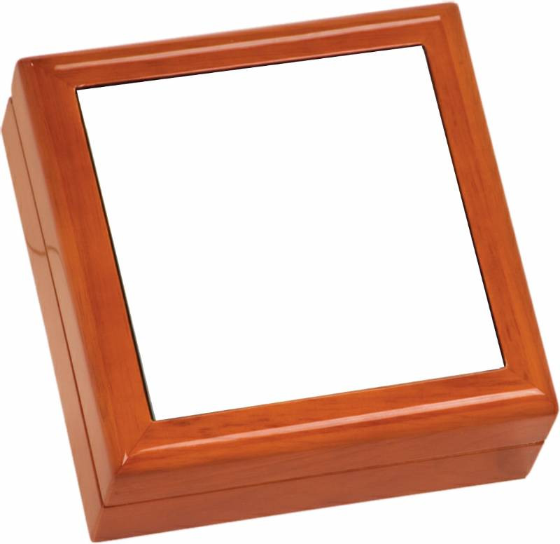 Personalized High Quality Brown Gift Box with Ceramic Tile