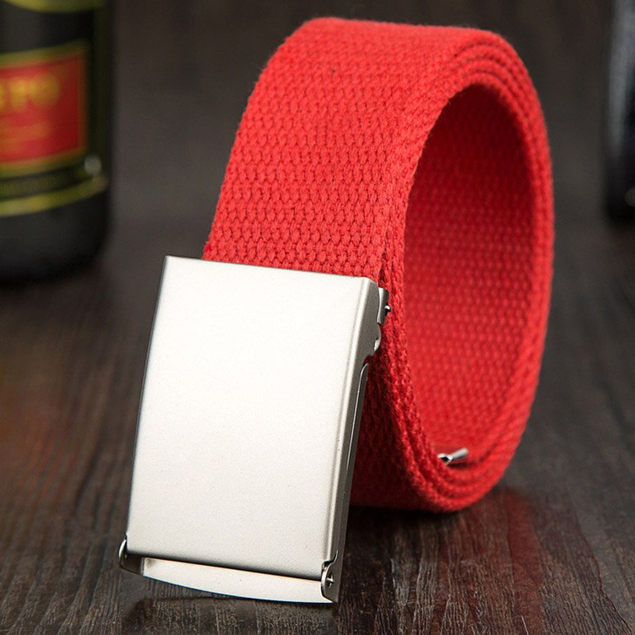 Personalized Custom Made Web Belt & Buckle - Buy Online Now