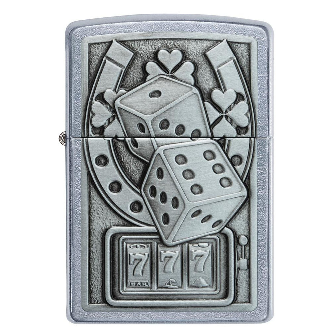 Personalized Lucky 7 Emblem Design Genuine Zippo Lighter - ForeverGifts.com
