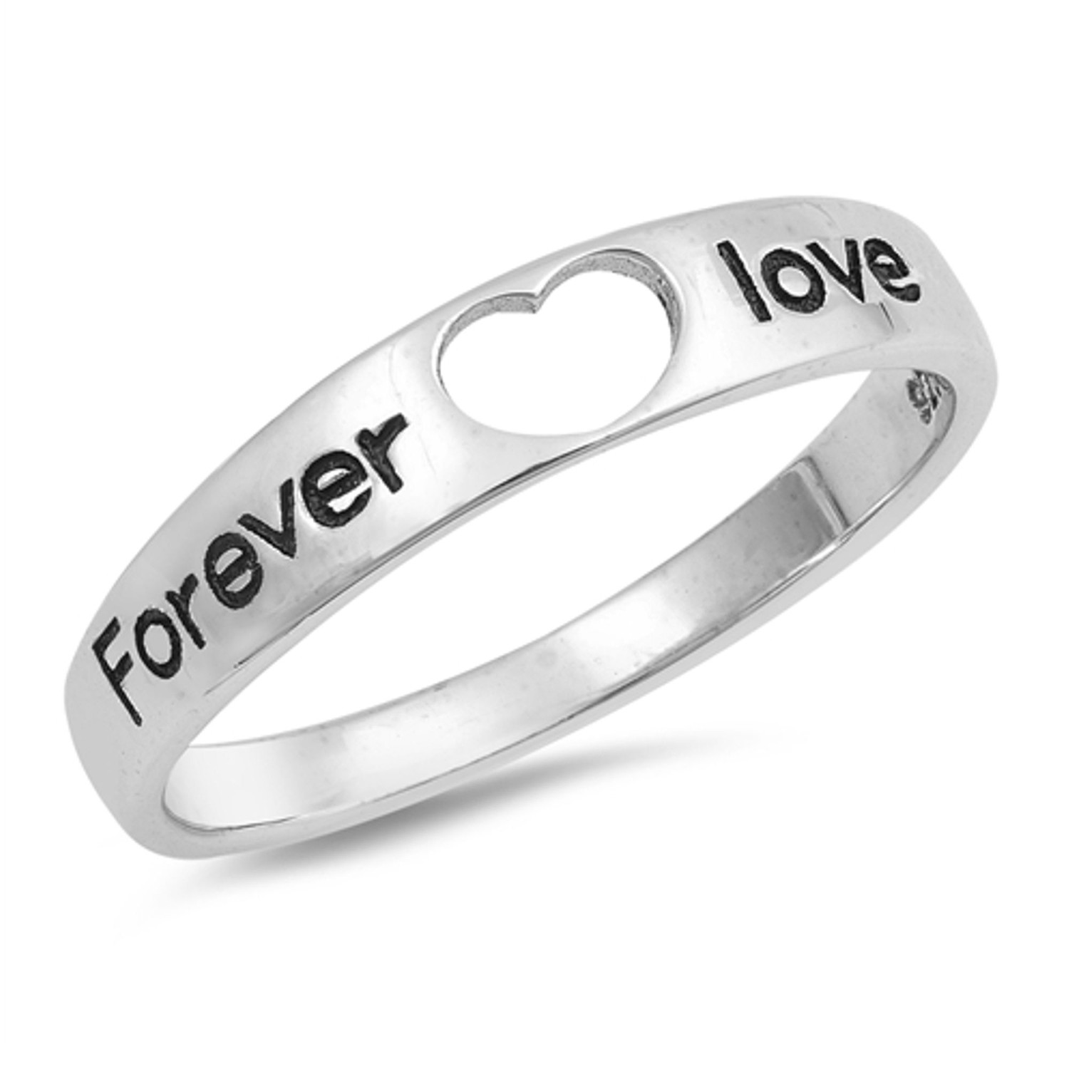 Personalized 925 Sterling Silver Forever Love Ring - ForeverGifts.com