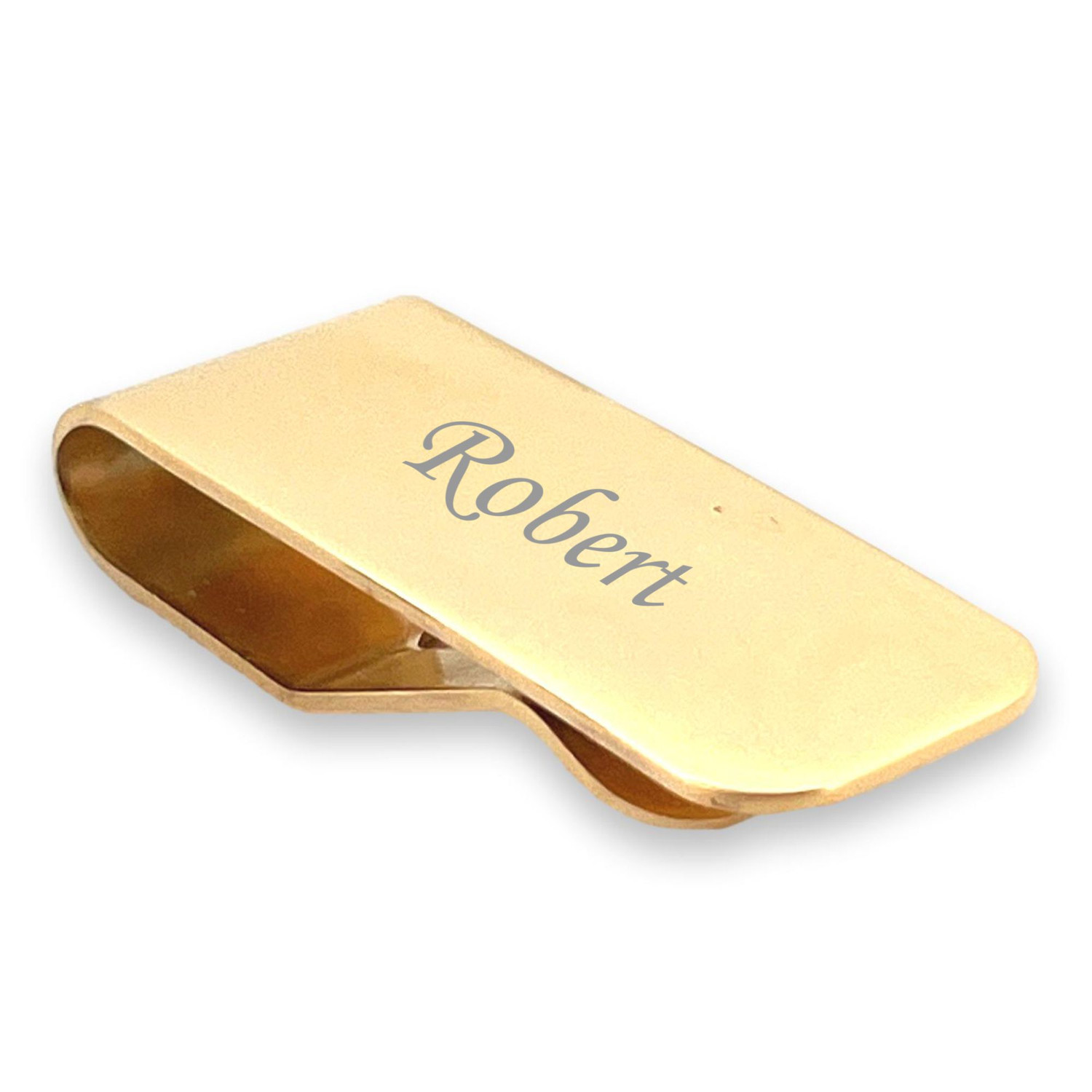 Personalized Stainless Steel Gold Color Money Clip