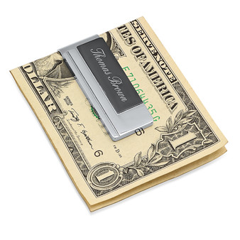 Personalized Stainless Steel Two Tone Luxury Money Clip - Free ...
