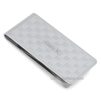 Personalized Money Clip with pattern - ForeverGifts.com