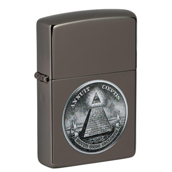 Personalized Lucky 7 Emblem Design Genuine Zippo Lighter - ForeverGifts.com