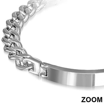 Personalized 12mm Classic Chain Stainless Steel ID Bracelet