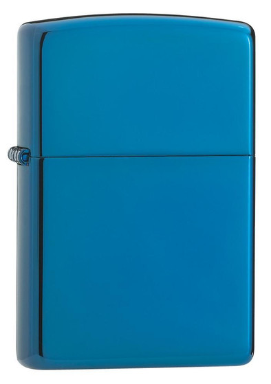 Personalized Classic Windproof Zippo High Polish Blue Lighter