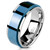 Buy Personalized Stainless Steel Blue Spinner Ring Gift Item