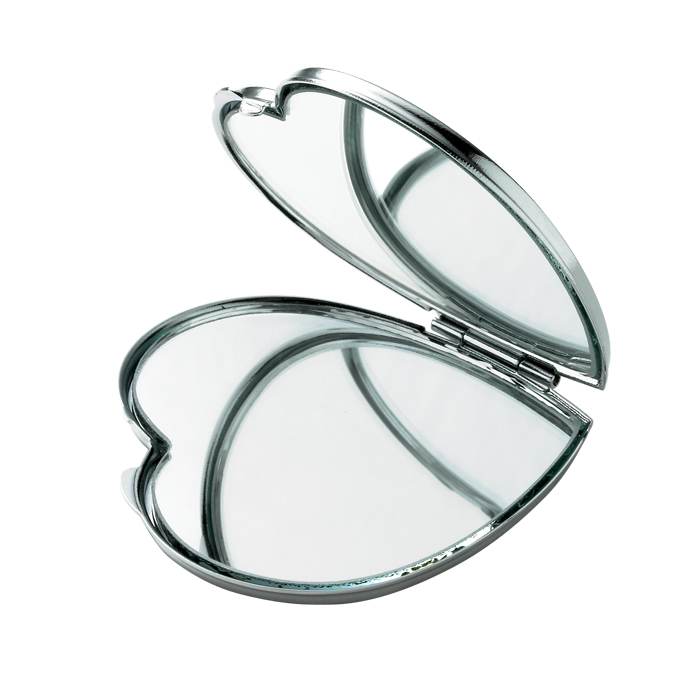 Personalized Heart Compact Magnifying Mirror - Free Engraving ...