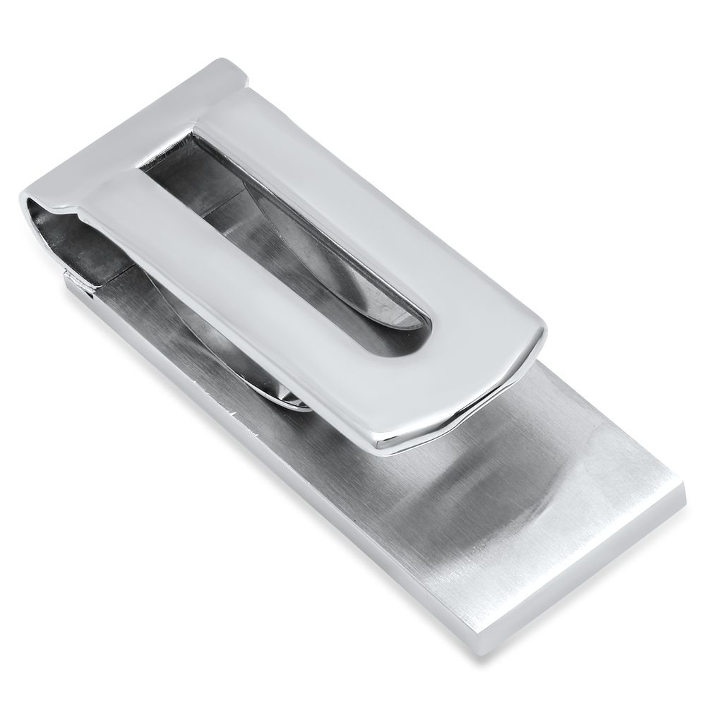 Personalized Quality Brushed Stainless Steel Money Clip - ForeverGifts.com