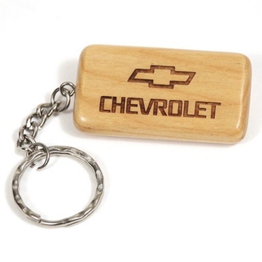 Personalized Maple Rectangular Keychain - ForeverGifts.com