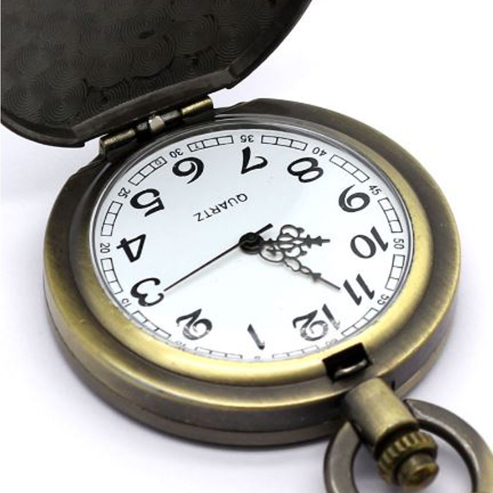 Personalized Quartz Movement US Marine Badge Antique Pocket Watch ...