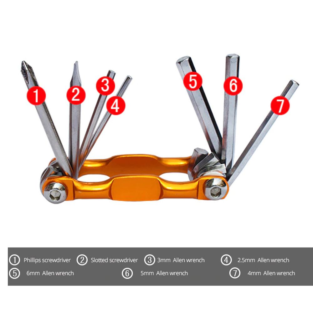 Personalized 7 in 1 Bicycle Repair Tool Kit - ForeverGifts.com