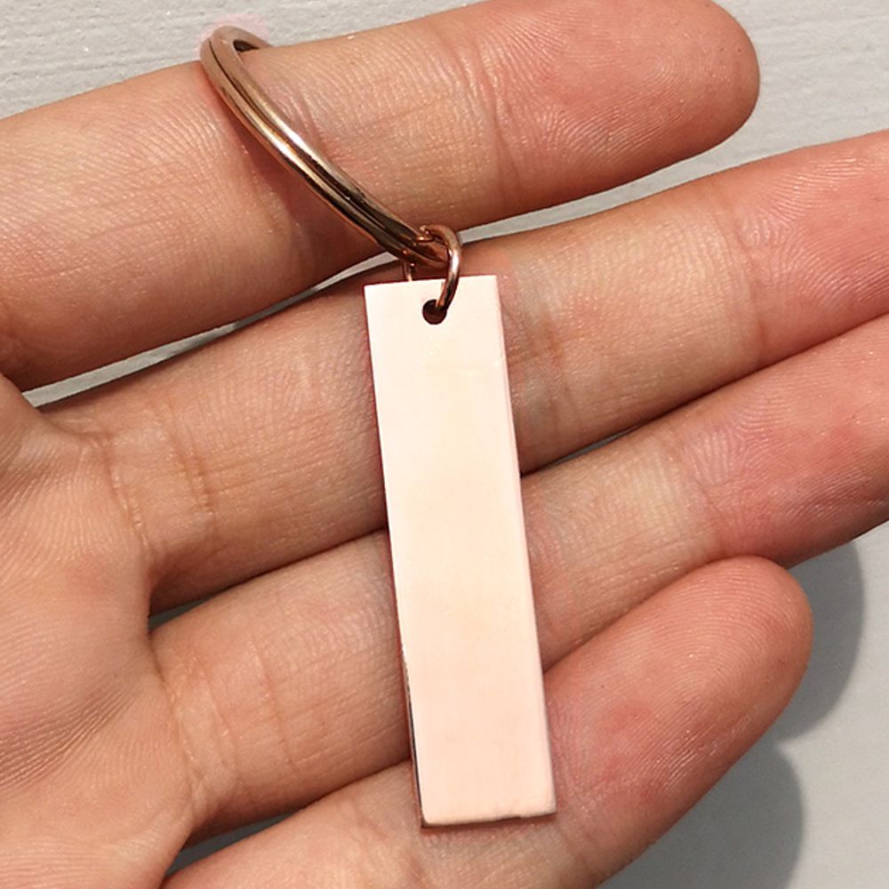 Personalized Quality Stainless Steel Custom Keychain - ForeverGifts.com