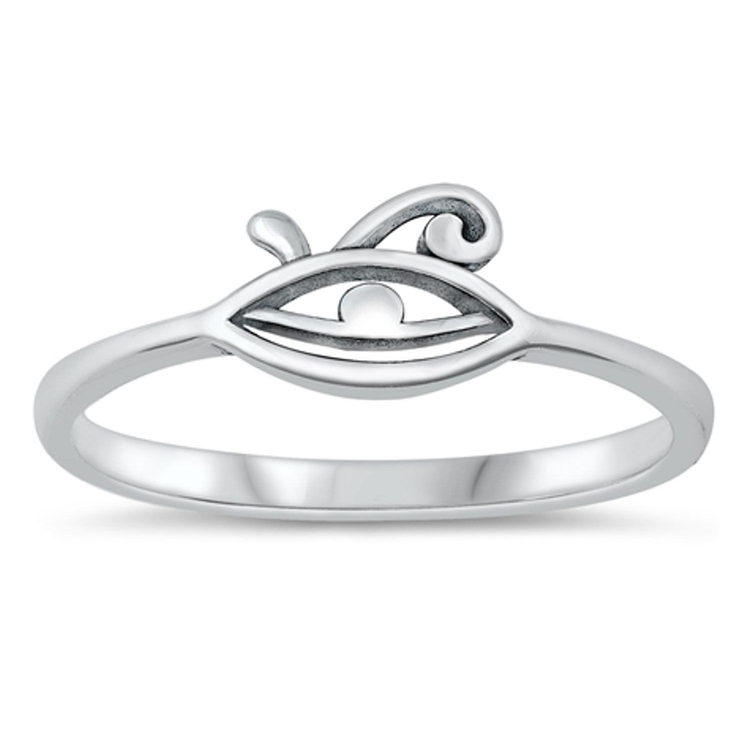 Personalized 925 Sterling Silver Eye Ring - ForeverGifts.com