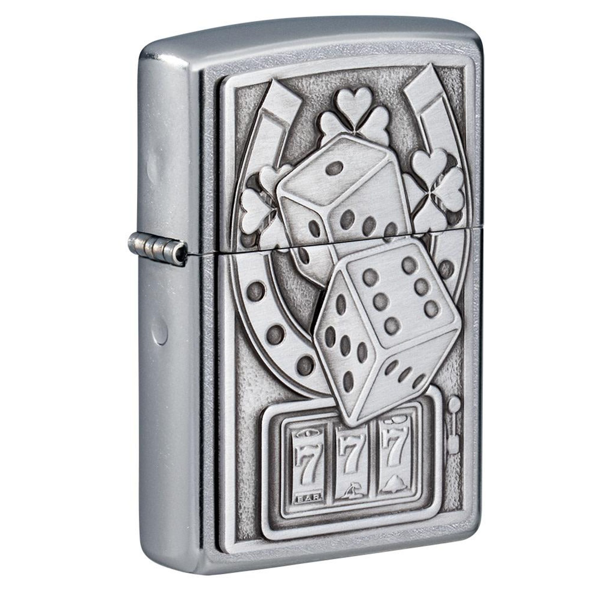 Personalized Lucky 7 Emblem Design Genuine Zippo Lighter - ForeverGifts.com