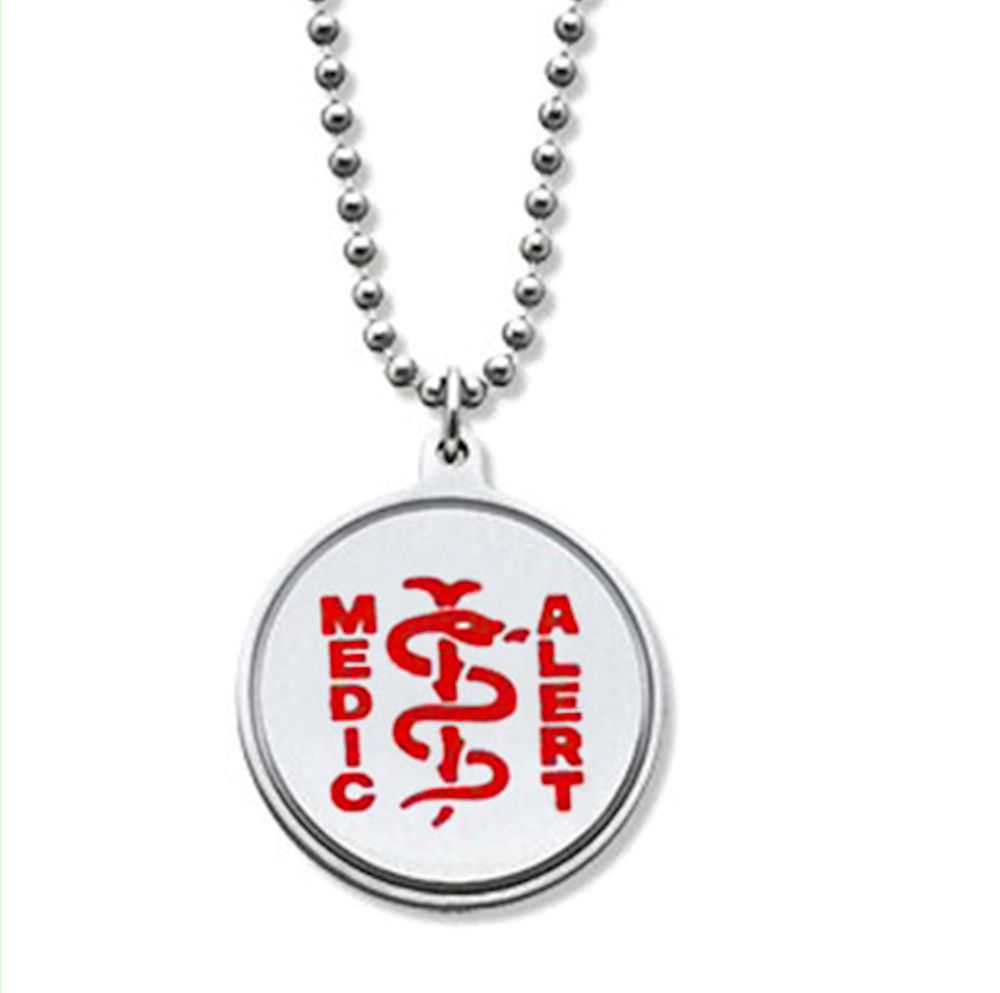 Stainless Steel High Quality Medical Alert ID Pendant - ForeverGifts.com