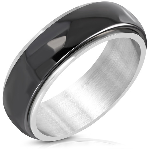 8mm Band Ring - Engraved Stainless Steel Rings