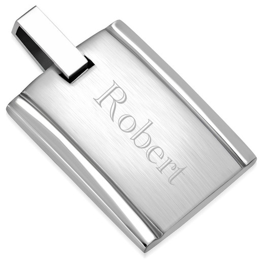 Personalized Stainless Steel Pendant with Chain