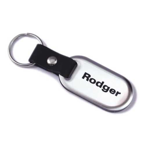 Custom Stainless Steel Keychain - Quality Leather