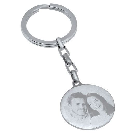 Personalized Quality Stainless Steel Round Photo Keychain ...