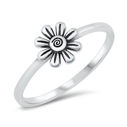 Buy Sterling Silver Flower Rings Personalized Gift Item