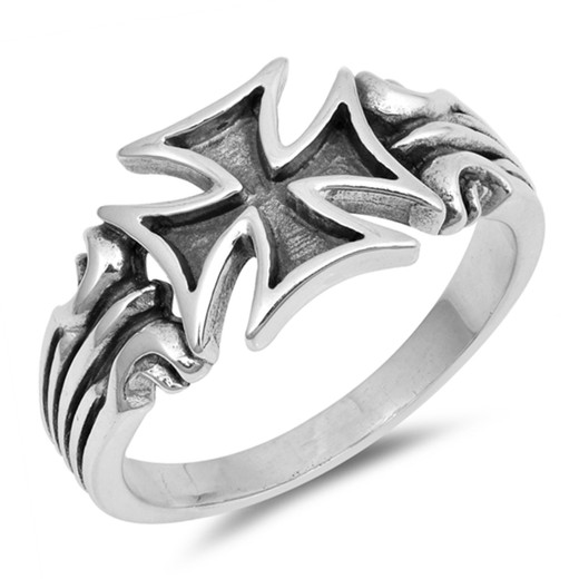 Personalized Genuine 925 Sterling Silver Independent Cross Ring ...