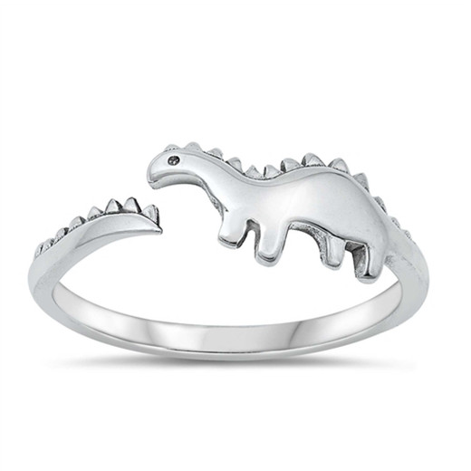 Genuine 925 Sterling Silver Kids Dinosaur Ring