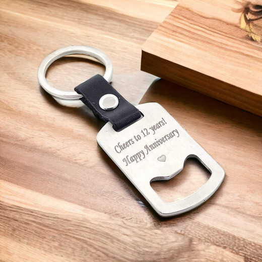 Custom Bottle Opener Keychain - Personalized