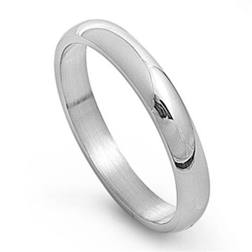 Buy Personalized 4mm Stainless Steel Plain Ring For Your Loved One