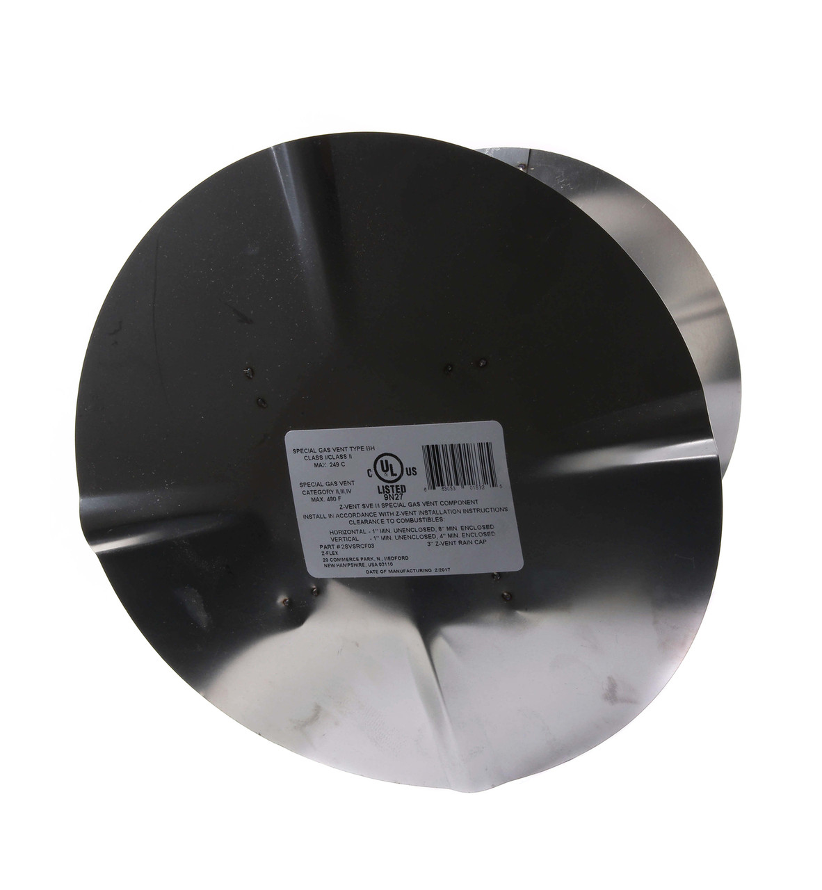 3'' Stainless Steel Rain Cap | Eccotemp