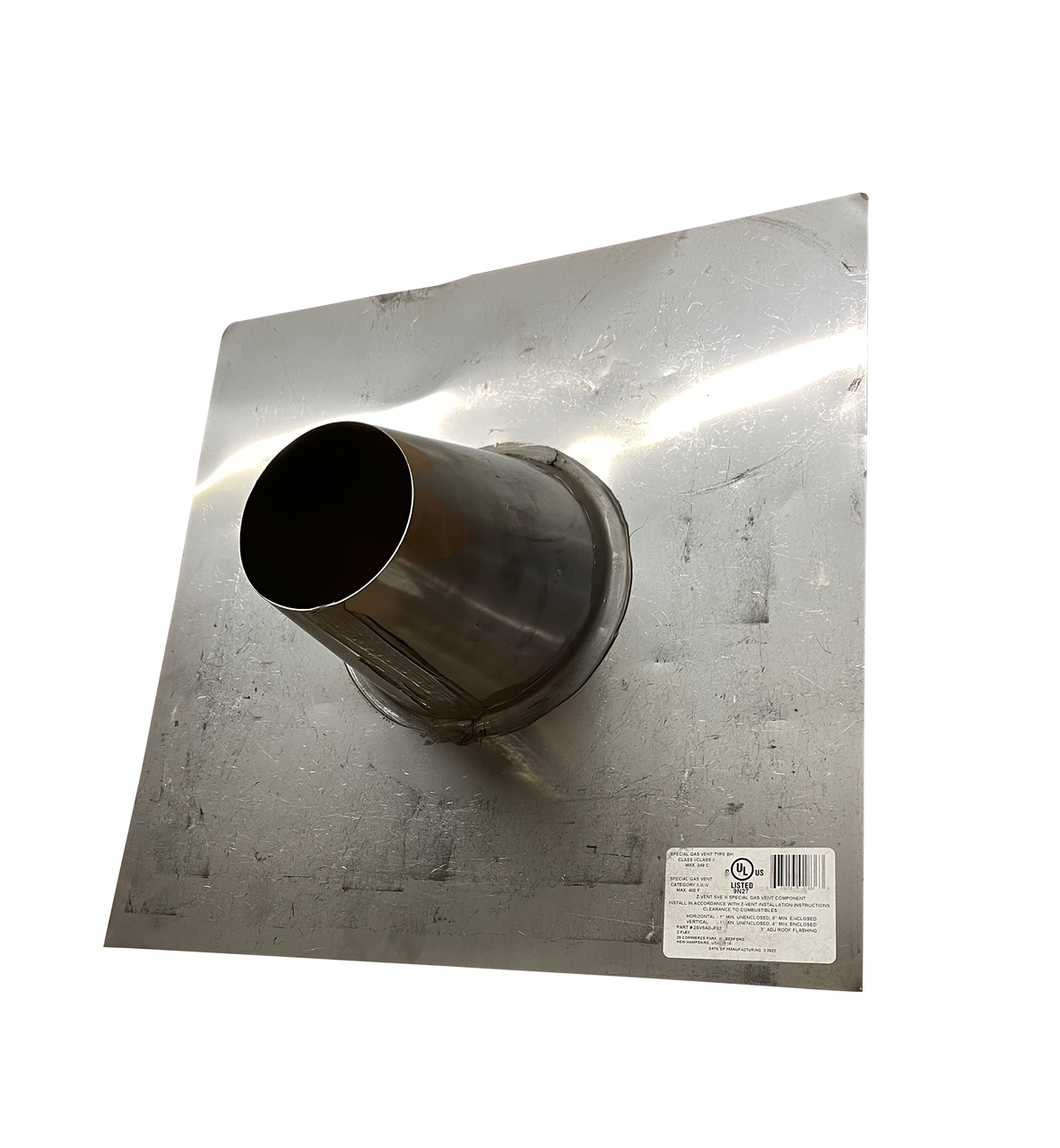3" Stainless Steel Adjustable Roof Flashing | Eccotemp