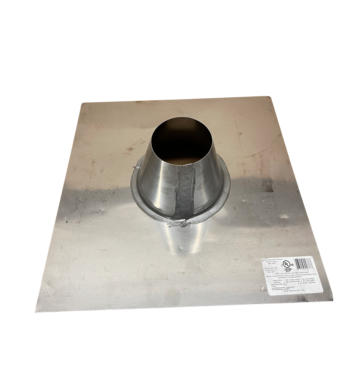 3" Stainless Steel Adjustable Roof Flashing | Eccotemp