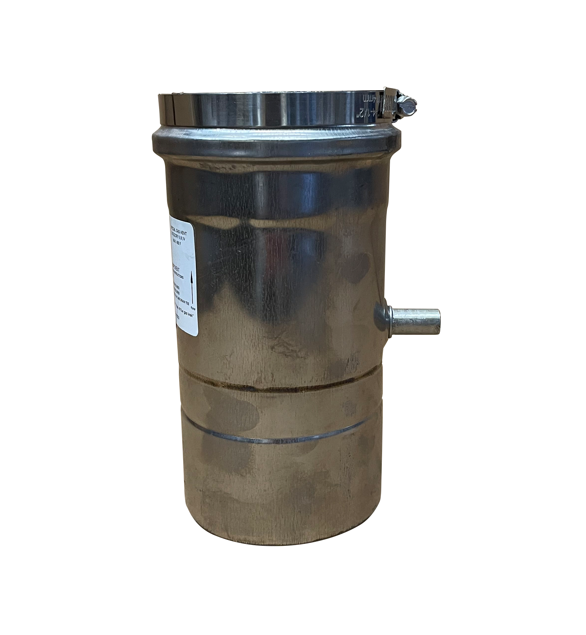 4" Stainless Steel Vertical In Line Drain Pipe | Ventilation
