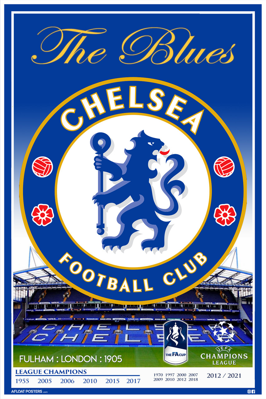 Chelsea Fc Poster DESIGNED A MATCHDAY POSTER FOR MY BOYS.💫