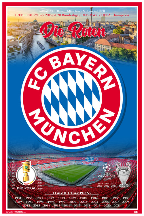 FC Bayern Poster - 12x18