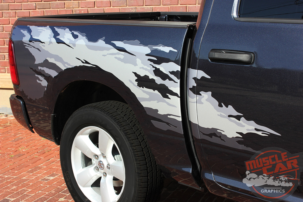 RAGE DIGITAL, Dodge Ram Bed Stripes, Ram Decals, Ram Vinyl Graphics