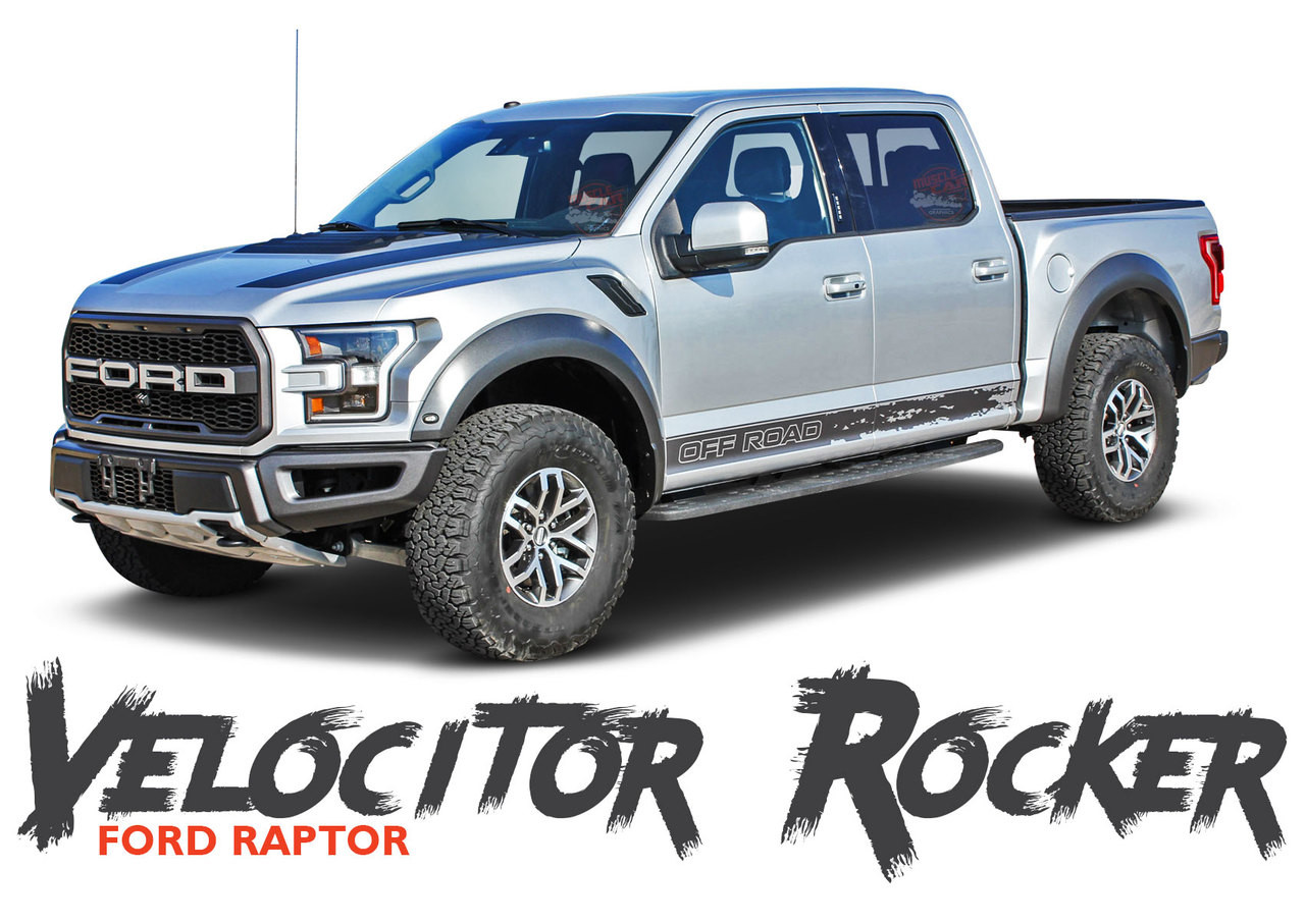 VELOCITOR ROCKERS, Ford Raptor Door Stripes, Ford Raptor Body Decals