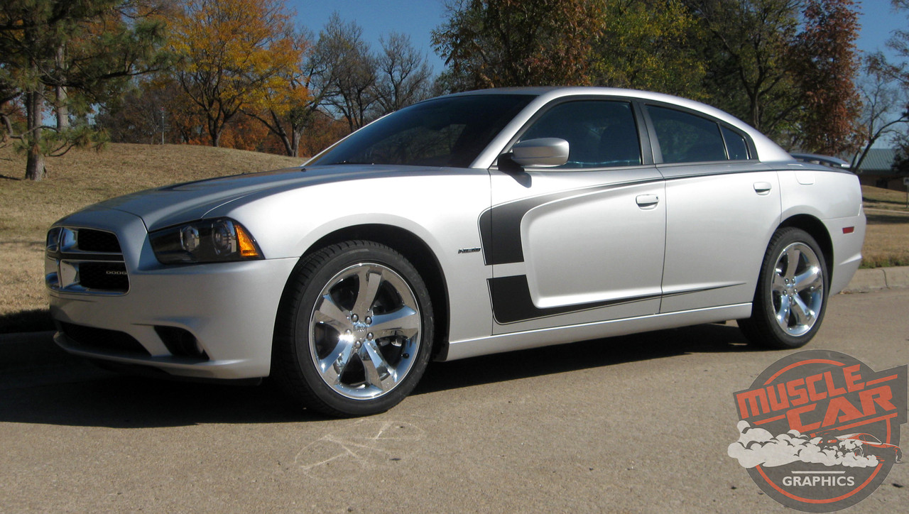 Dodge Avenger Vinyl Graphics DOUBLE BAR 2008-2013 2014 | MCG