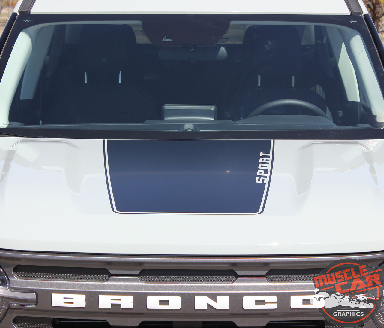 2021-up Bronco Sport Revive Explorer Retro Hood Decal Graphics Vinyl ...