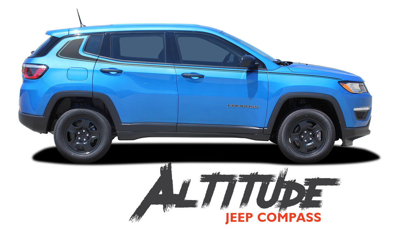 Jeep Compass Body Decals, Jeep Compass Body Stripes, ALTITUDE