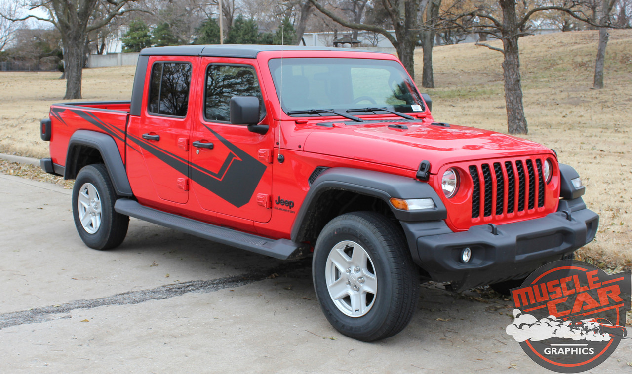 Jeep Gladiator Side Decals, Jeep Gladiator Body Stripes, PARAMOUNT
